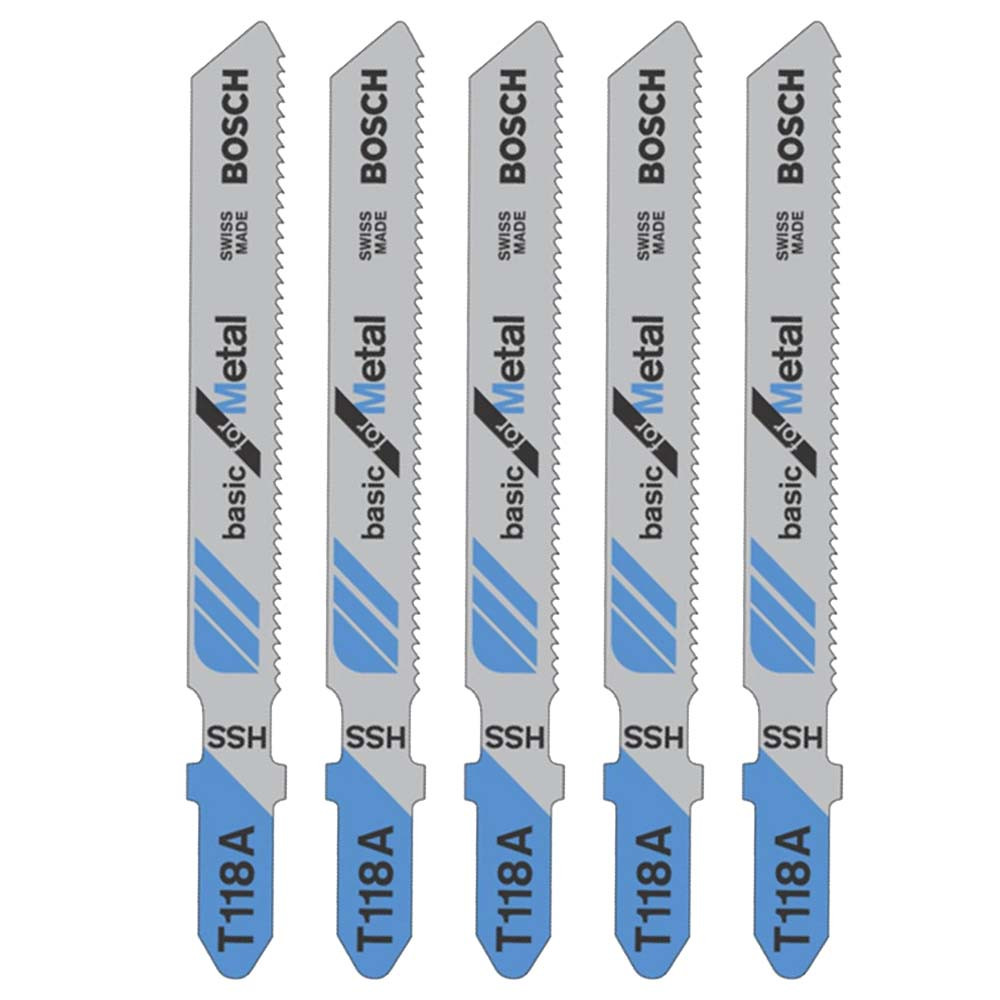 Bosch T118A Fine Cut for Metal HSS Jigsaw Blades - Pack of 25 | Bosch ...
