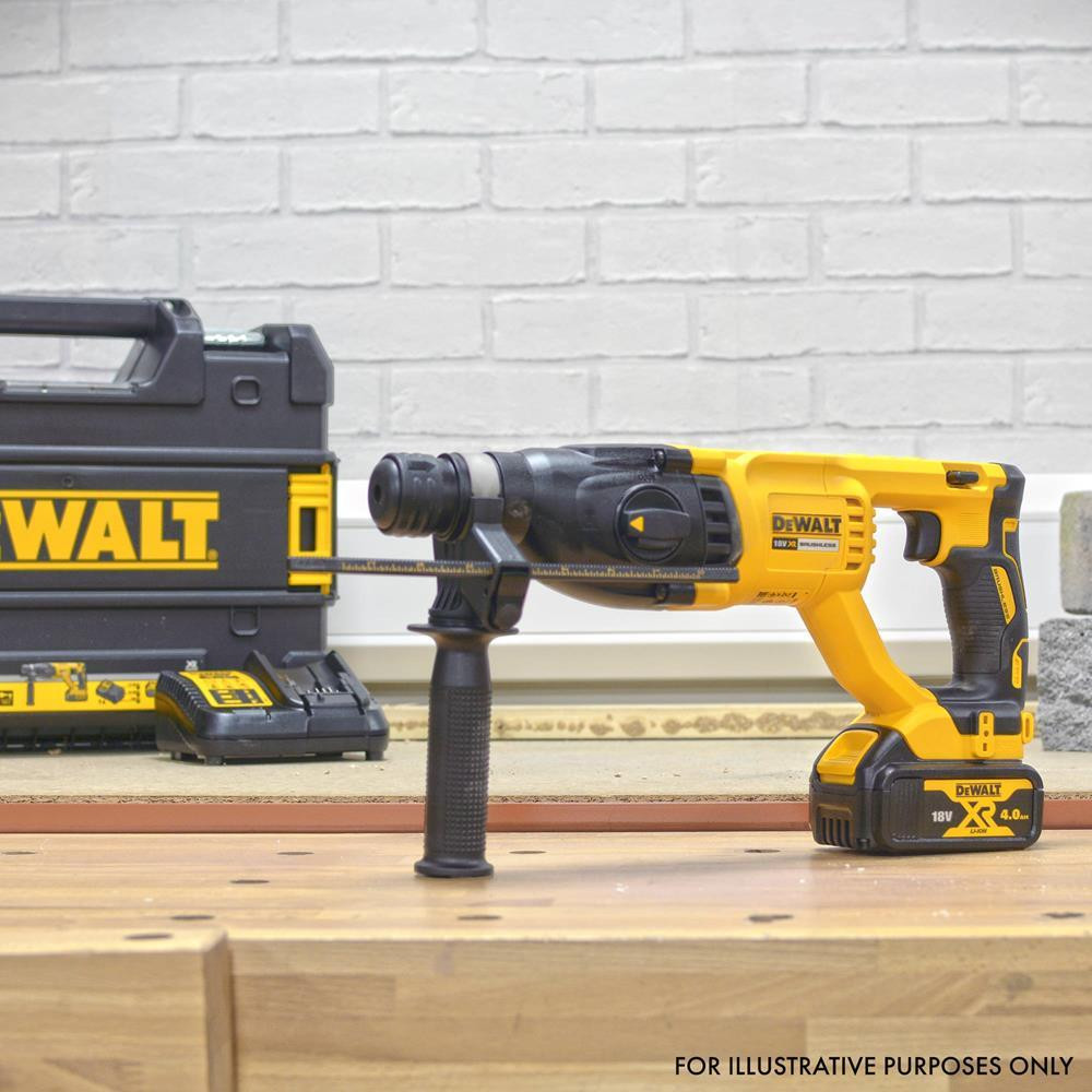 Dewalt DCH133 18V XR Brushless SDS+ Hammer Drill - Body with Case & 17 ...