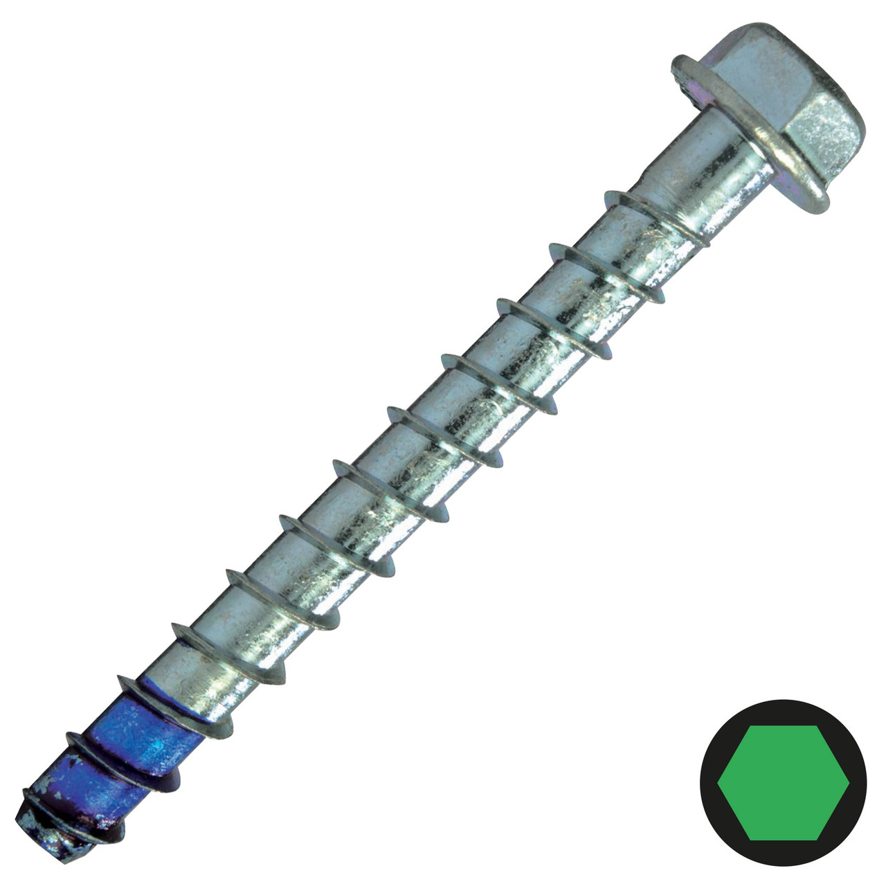 Dewalt BLUE-TIP Hex Head Zinc Plated Screw Bolt 6 x 60 - Pack of 50