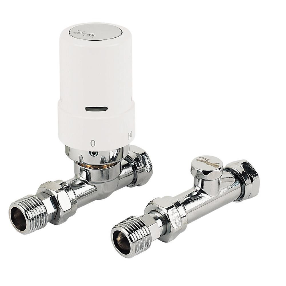 Danfoss RAS-D2 8/10/15 Straight Combi (Chrome)