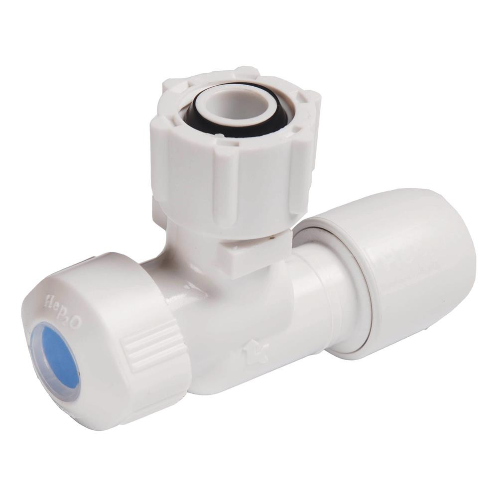 Hep20 15mm x 1/2'' 90° Angled Service Valve White | Hep20 Push Fit ...