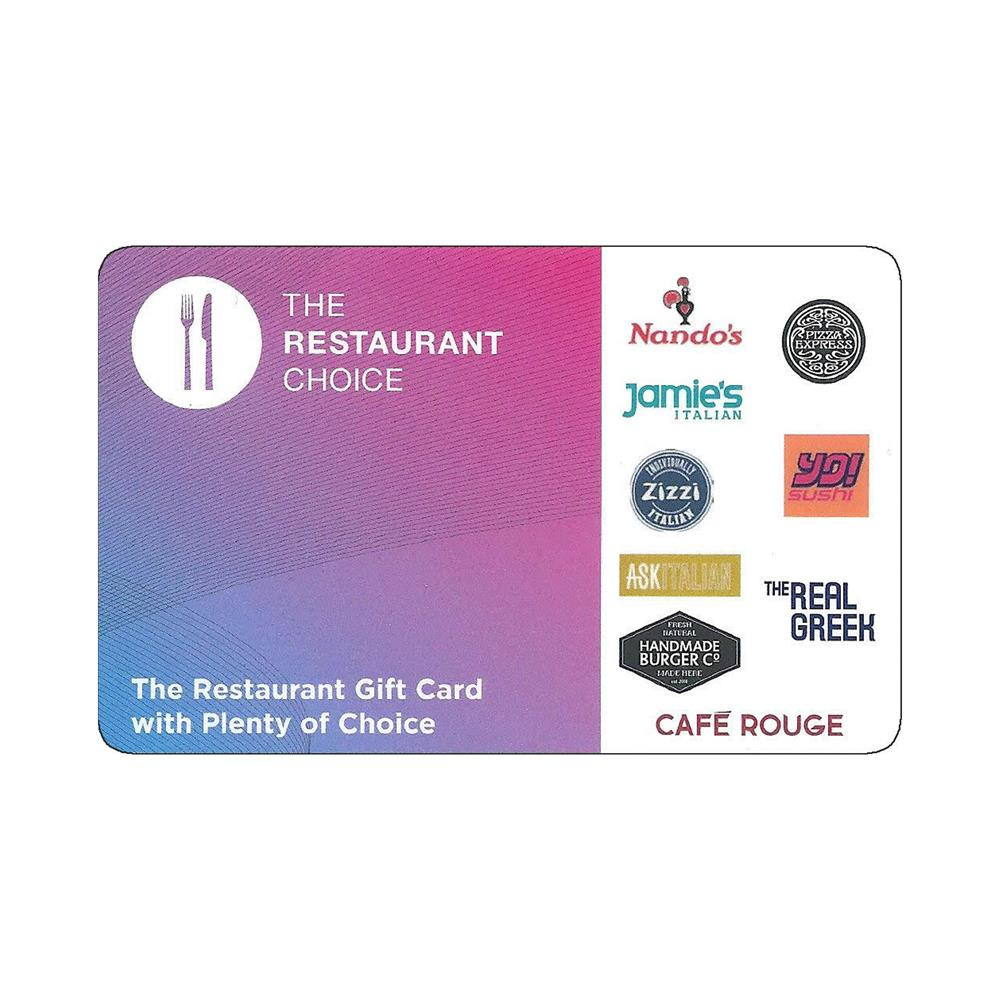 GIFT CARD - The restaurant choice Voucher £200 - ITS