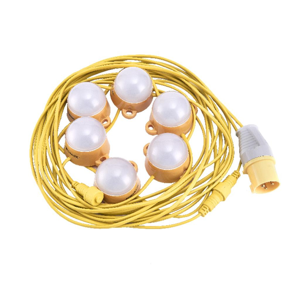Powerlite 110v 30w LED Festoon Kit 12m IP44 connectable - ITS