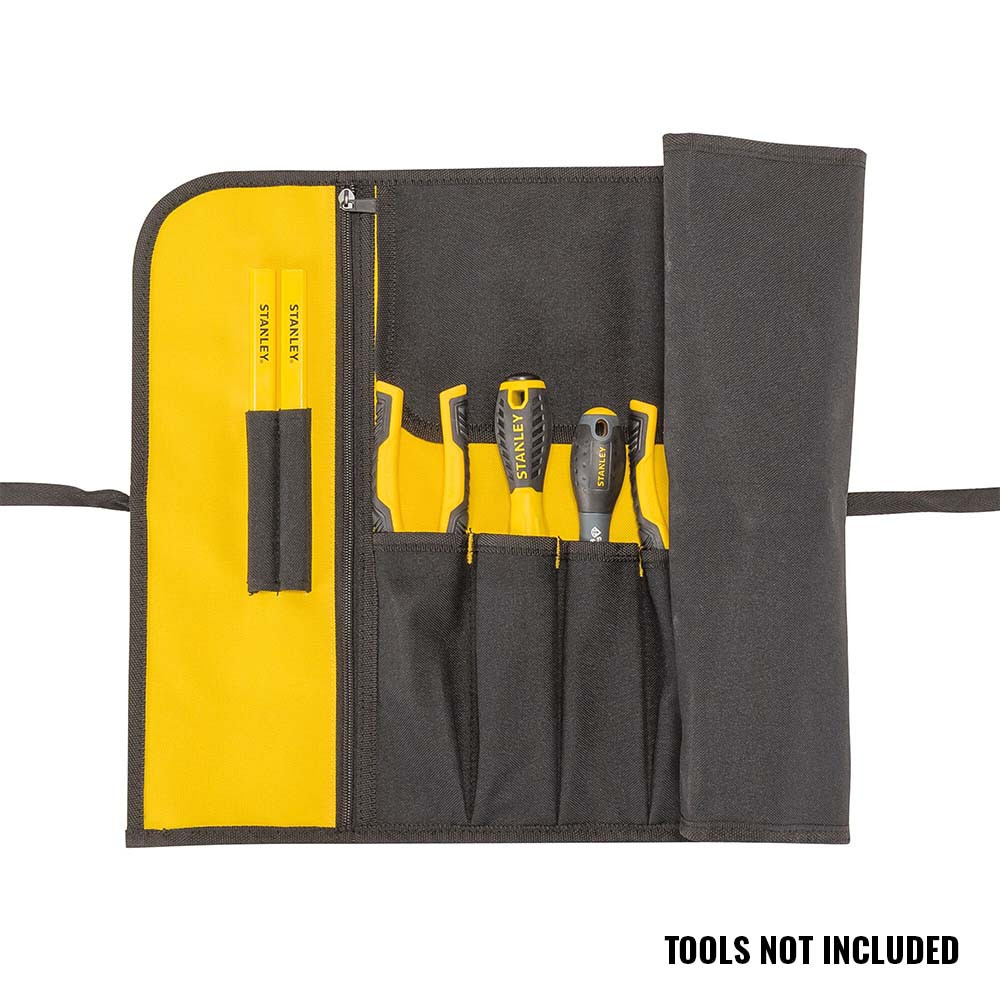 Stanley 12 Pocket Tool Roll | Stanley Tool Rolls | ITS.co.uk