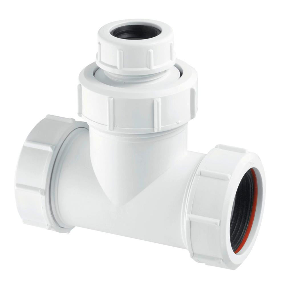 McAlpine 1 1/2'' x 19/23mm' Universal Slip Tee | ITS.co.uk|