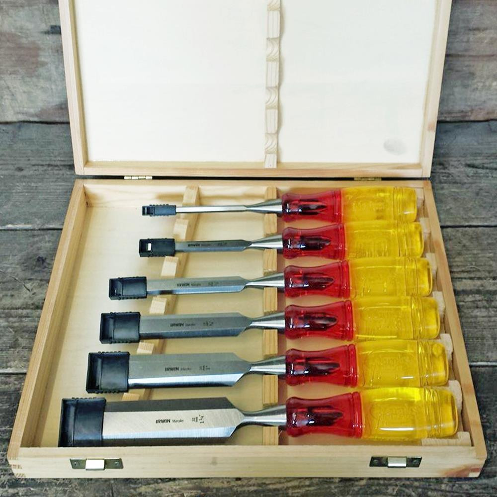 Marples M373 8 Piece Splitproof Bevel Edge Chisel Set | Marples Wood ...