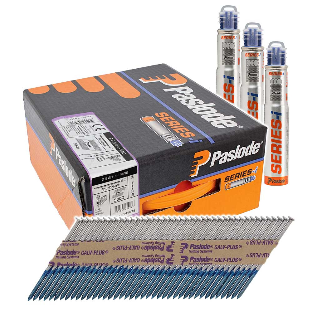 Paslode 34° 51mm x 2.8mm Galvanised Plus IM360Ci Collated Nails - Pack ...
