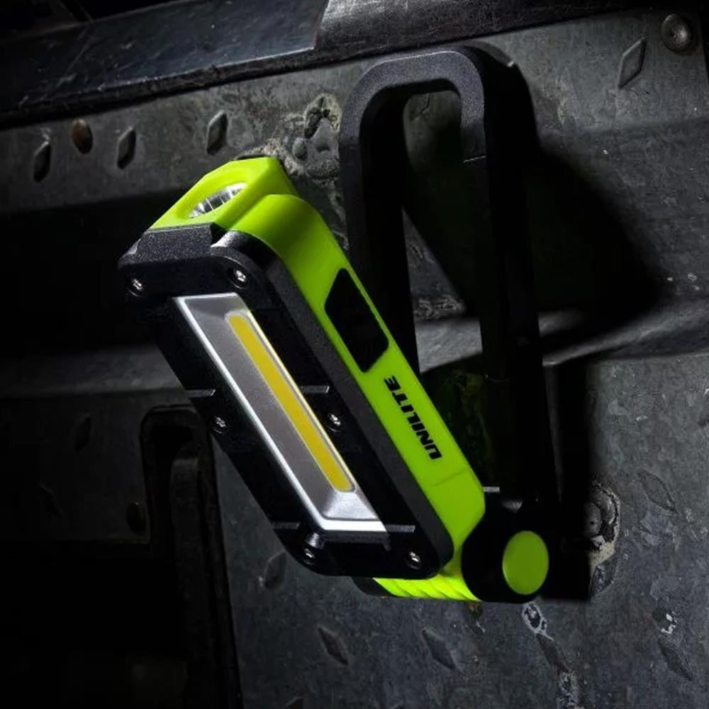 Unilite Compact 500 lumen work light with 300 top torch & folding ...
