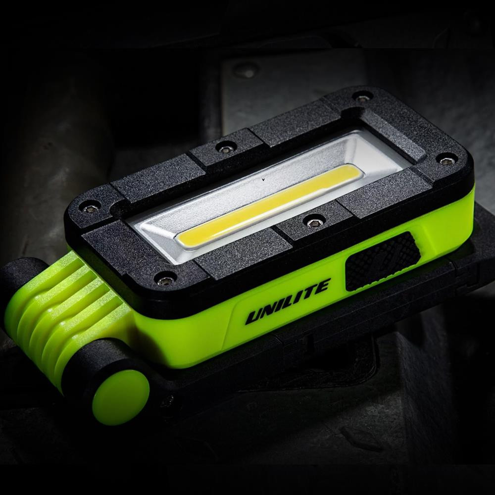 Unilite Compact 500 lumen work light with 300 top torch & folding ...