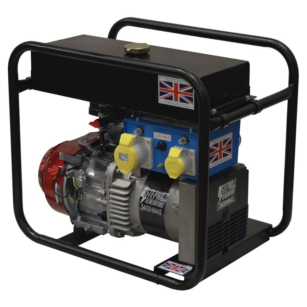 Stephill 3400HM4SLR Honda Hiremax Long Run Generator - 3.4Kva/2.7Kw ...