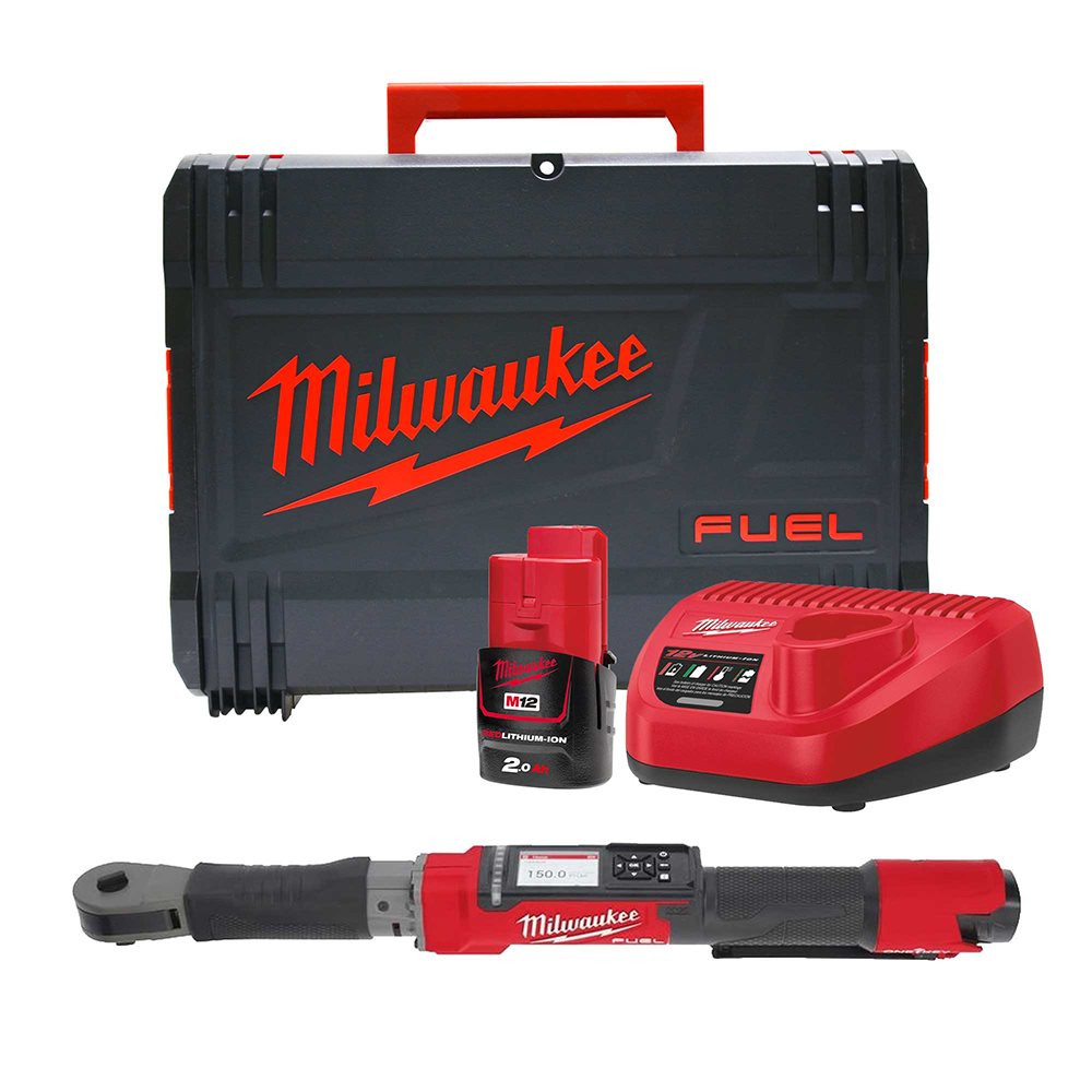 Milwaukee M12 ONEFTR12-201C 12V FUEL ONE-KEY Brushless 1/2'' Impact Wrench 1x 2.0Ah Battery