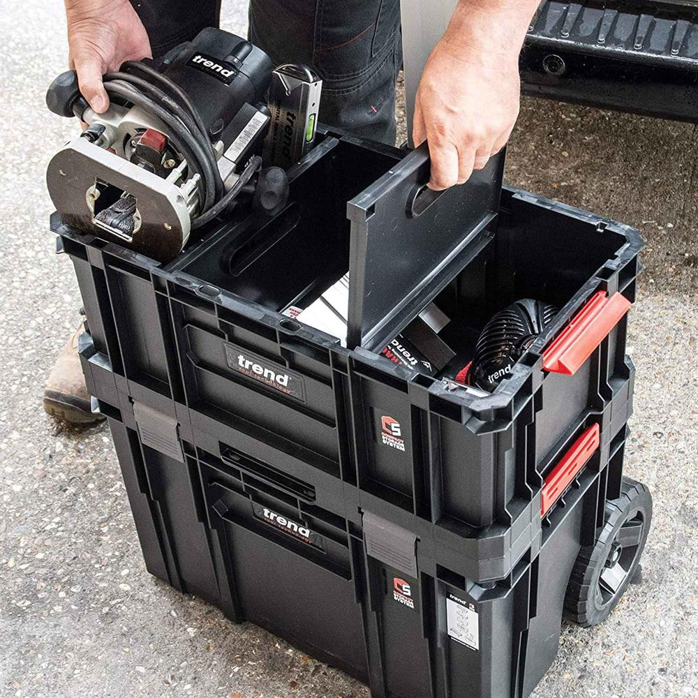 Trend Modular Storage Compact Tote 200mm c/w Divider