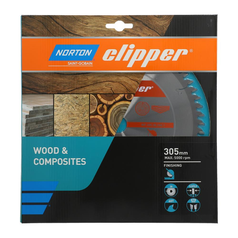 Norton Clipper Pro 305 x 30mm Cross-Cutting Wood Circular Saw Blade
