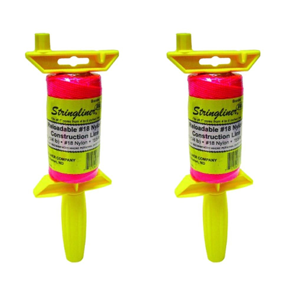 Stringliner USA Braided String Line Reels Pink 500ft - Pack of Two