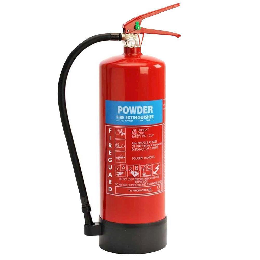 FireGuard 6kg ABC Dry Powder Fire Extinguisher - Rating 27A/144B/C