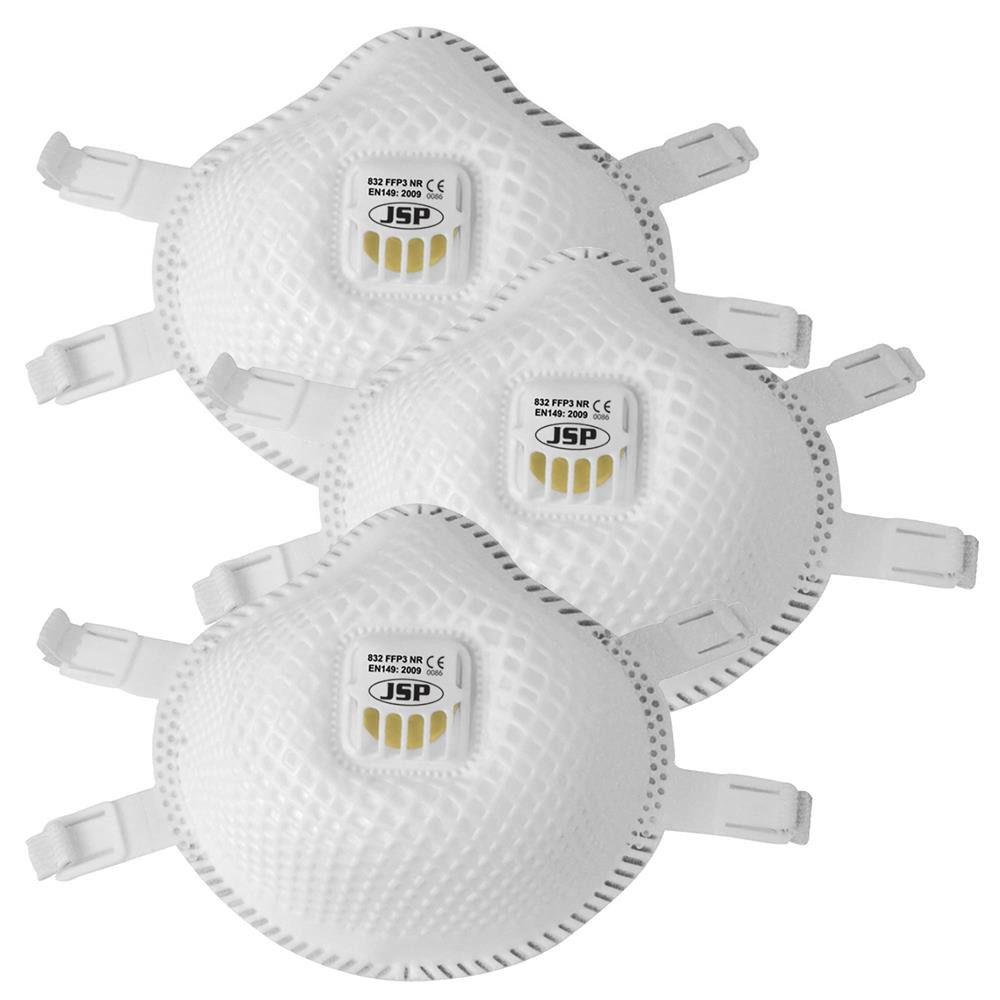 JSP FLEXINET Disposable Dust Mask FFP3- Valved PK3 - ITS