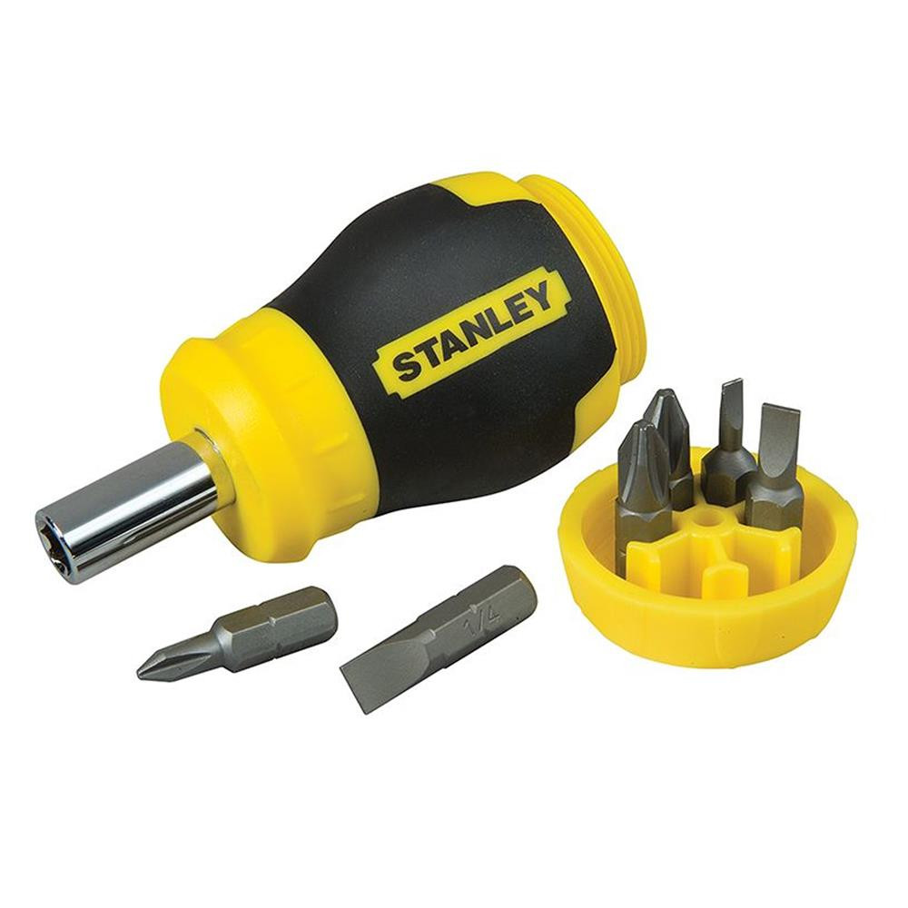 Stanley 6-in-1 Multibit Stubby Screwdriver | Stanley Screwdriver Sets ...