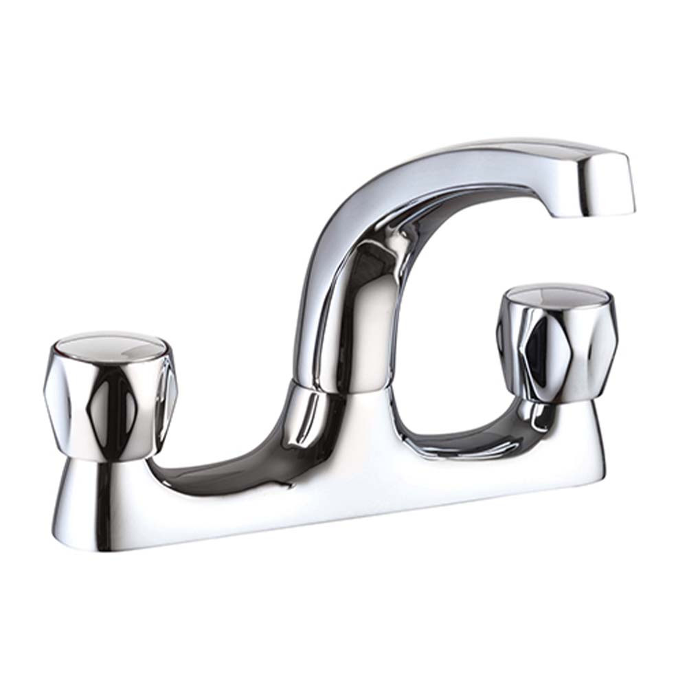 Pro tap Classic Deck Sink Mixer Chrome Plated | ITS.co.uk|