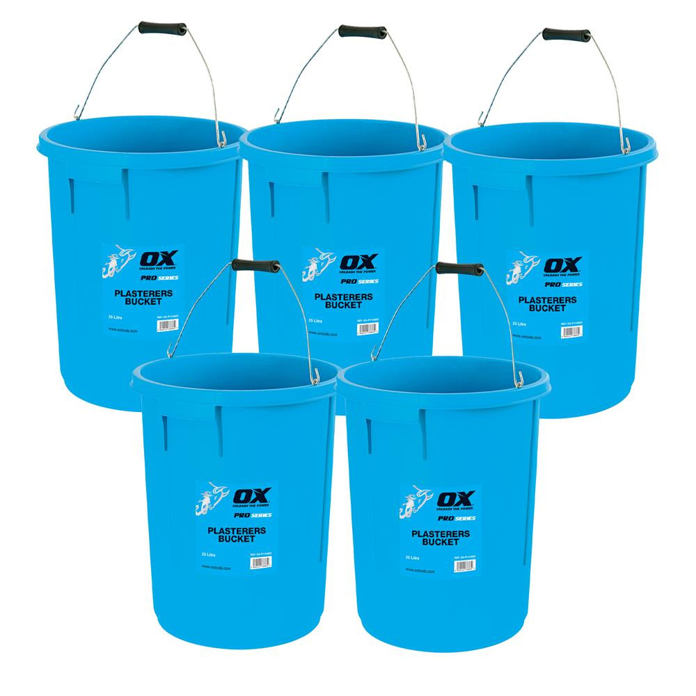 Pro Plasters Bucket (5 Gallon/25 Litre) (5 Pack) - ITS