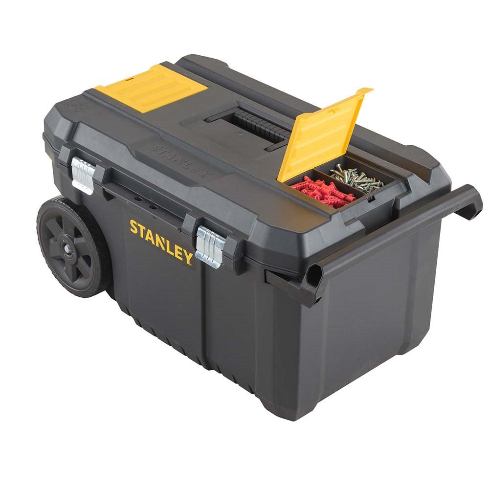 Stanley Essential 50L Rolling Tool Chest With Metal Latches
