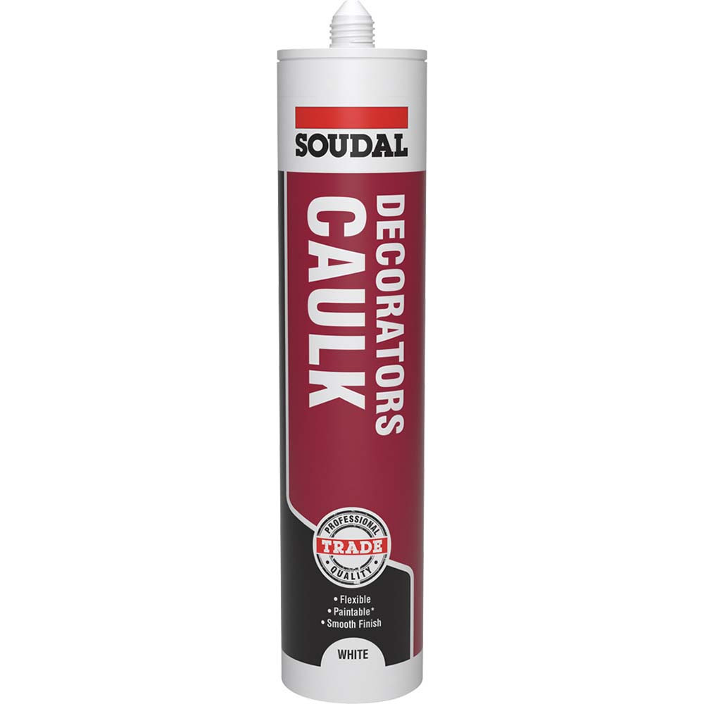 Soudal Decorators Caulk - White (290ml) Box of 12 | Soudal Decorators ...