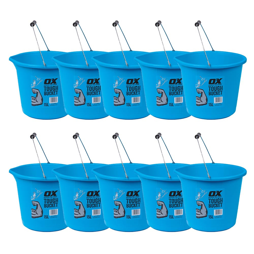 Ox P112315 Pro Bucket 15L - Pack of 10 | OX Tools Buckets & Tubs | ITS ...