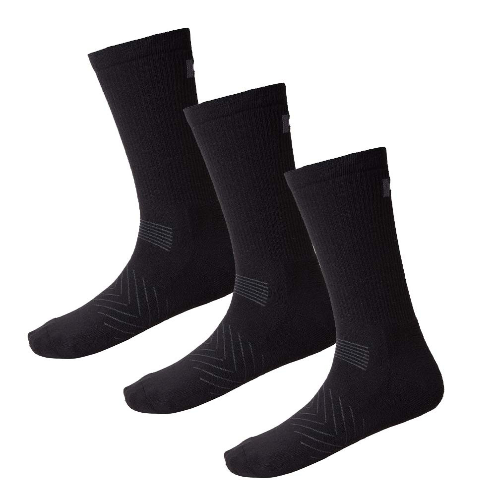 Helly Hansen Manchester Sock 3-Pack - Black - 9-12 | ITS.co.uk|