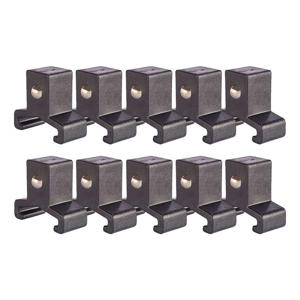 Milwaukee Hex Socket Rail Clips 3/8" - Pack of 10 | ITS.co.uk