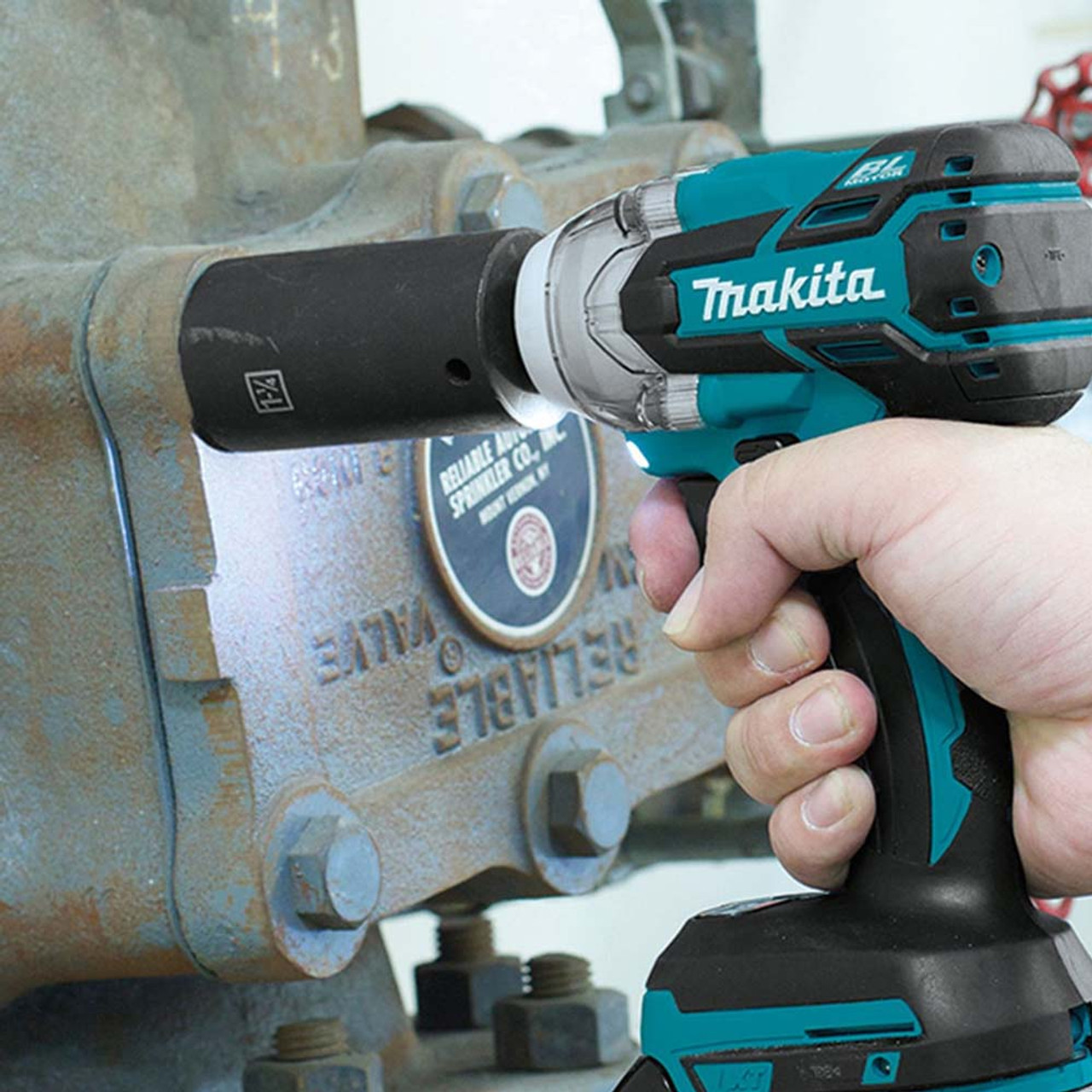 Makita Dtw285zj 18v Lxt Brushless Impact Wrench Body With Makpac Case