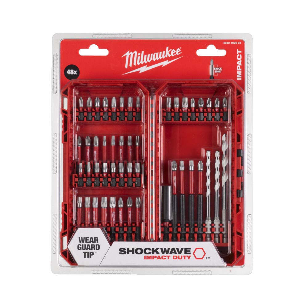 Milwaukee 48 Piece SHOCKWAVE Impact Duty Bit Set | Milwaukee ...