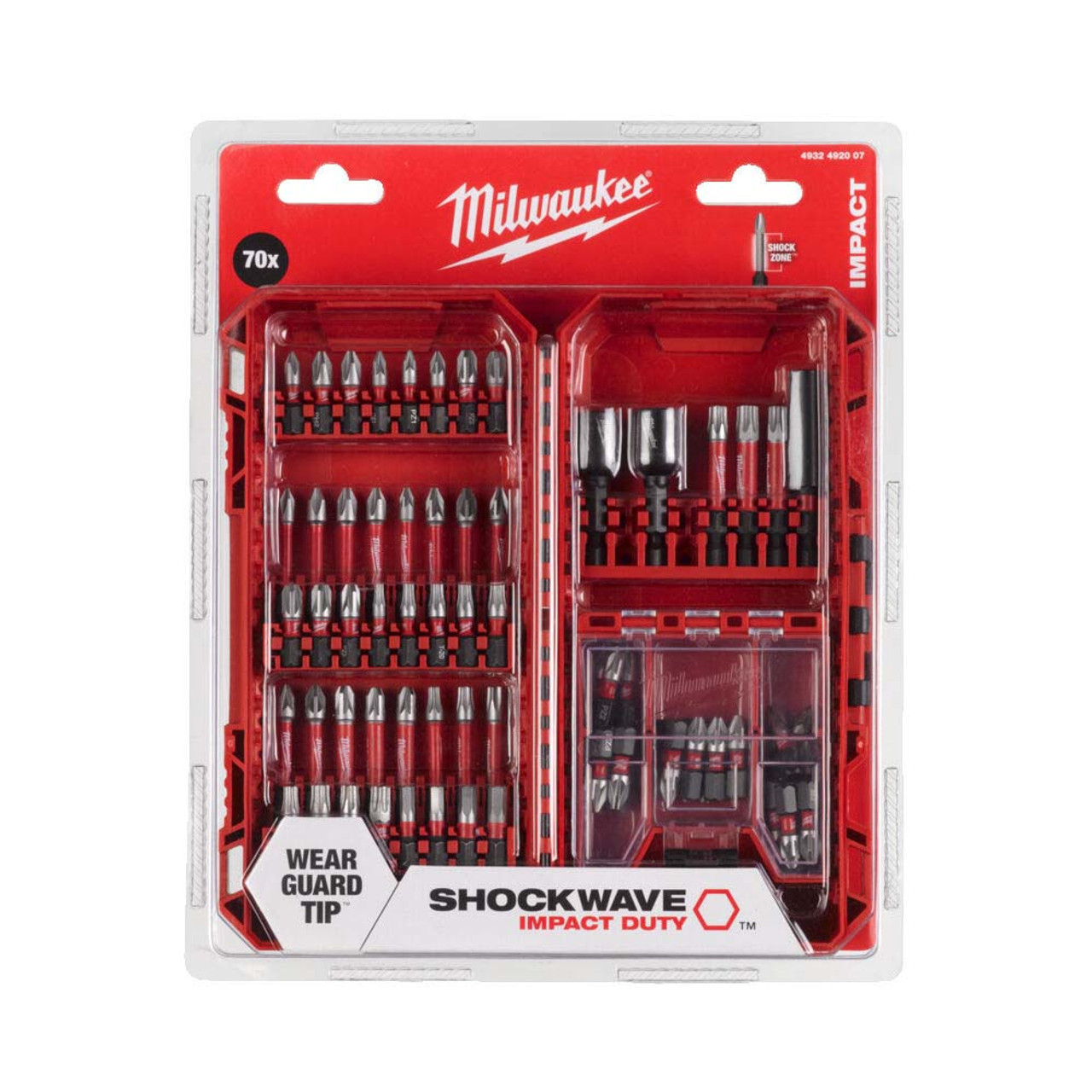 Milwaukee 70 Piece Shockwave Impact Duty Bit Set Milwaukee