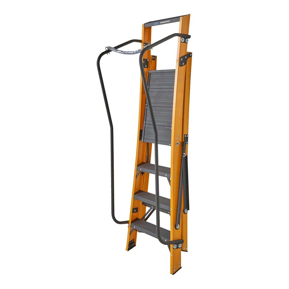 Werner Megastep Platform Fibreglass Ladder - 4 Tread | Werner Step ...