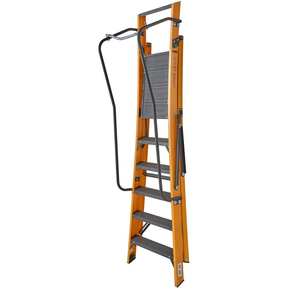 Werner Megastep Platform Fibreglass Ladder - 6 Tread | Werner Step ...