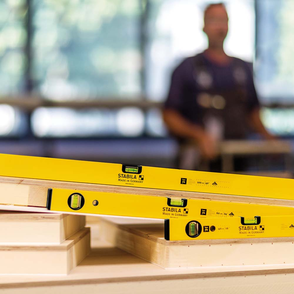 Stabila 3 Piece Type 70 Classic Spirit Level Set (400m, 600mm & 1000mm ...