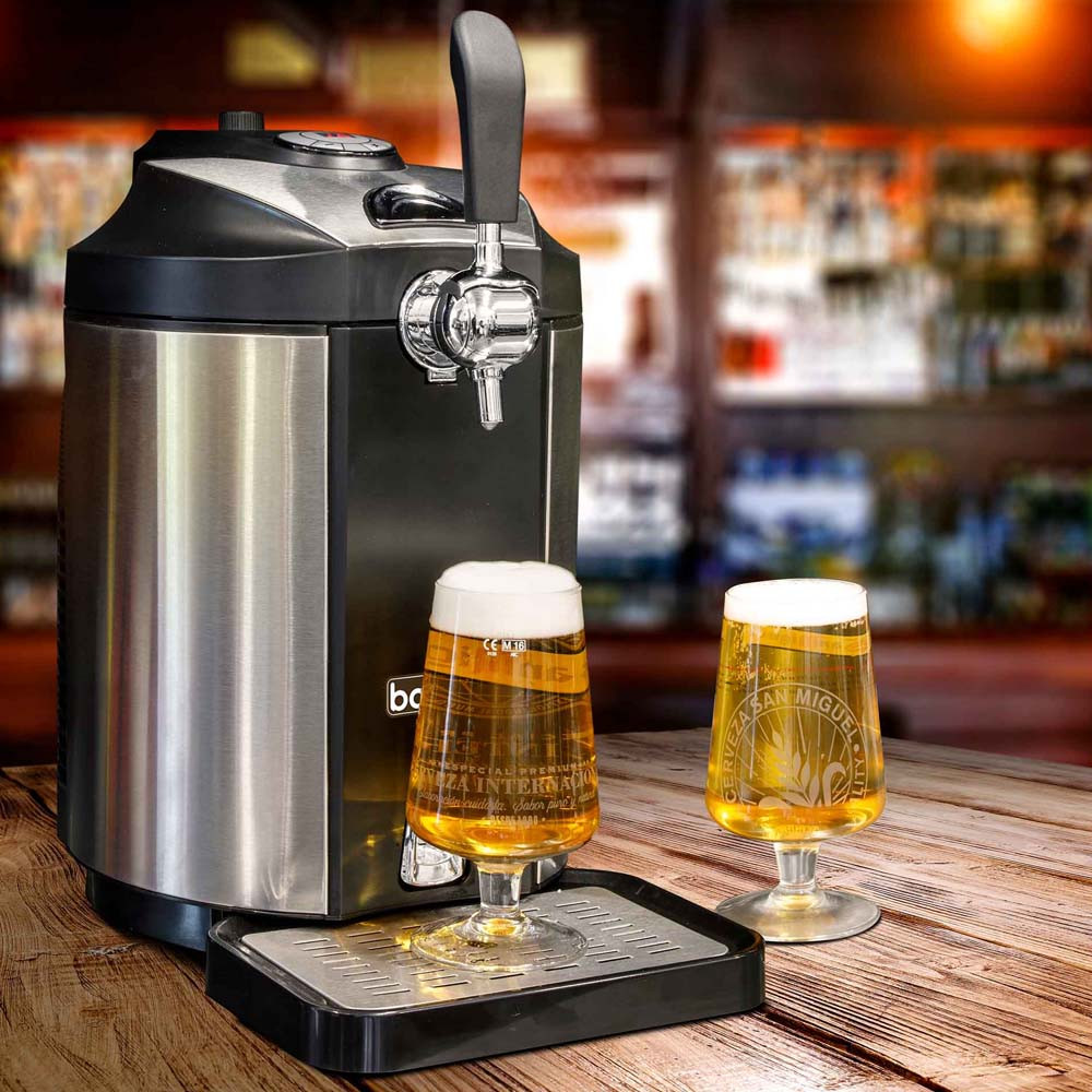 Baridi 5L Mini Keg Draft Beer Dispenser Tap with Integrated Cooling - ITS