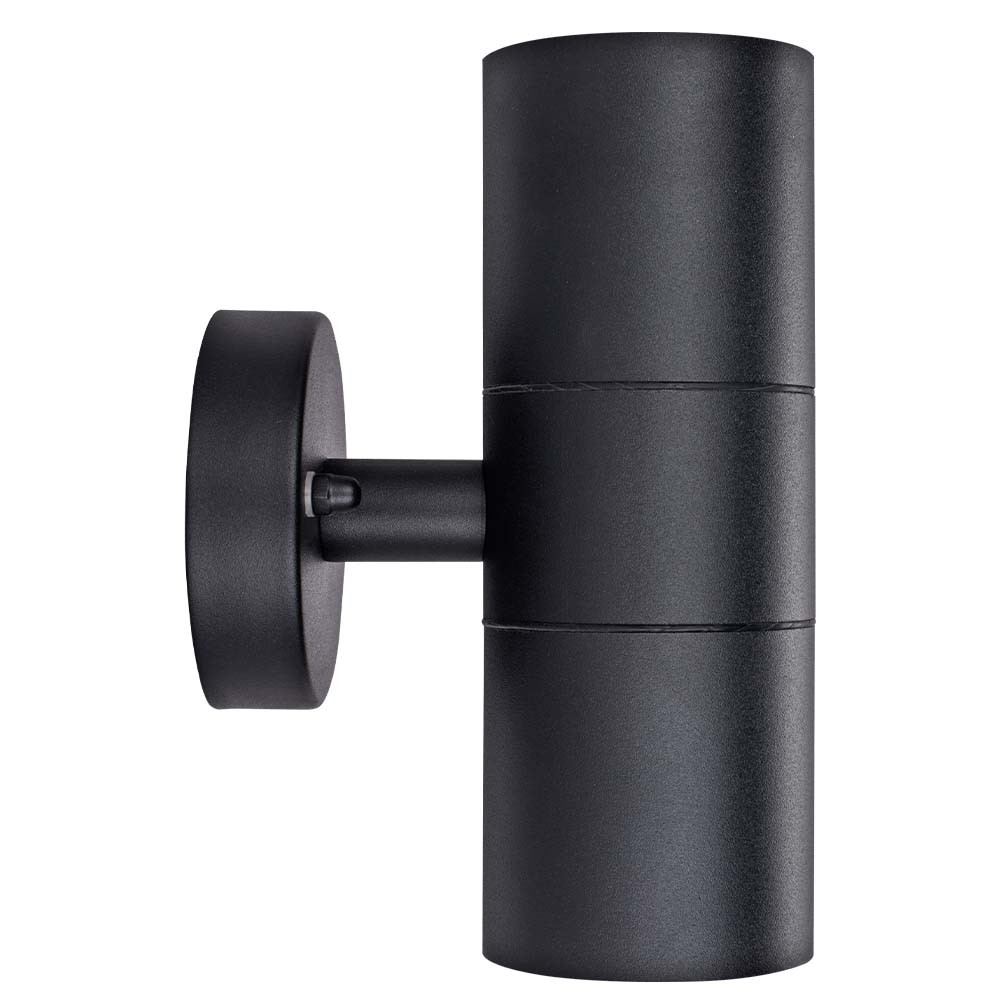 Luceco Azurar External Stainless Steel Up/Down Wall Light - Black ...