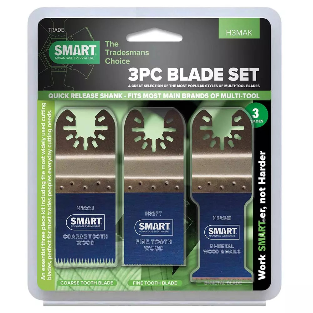 SMART Trade 3 Piece Multi Tool Blade Set | Smart Multi Tool Blade Sets ...