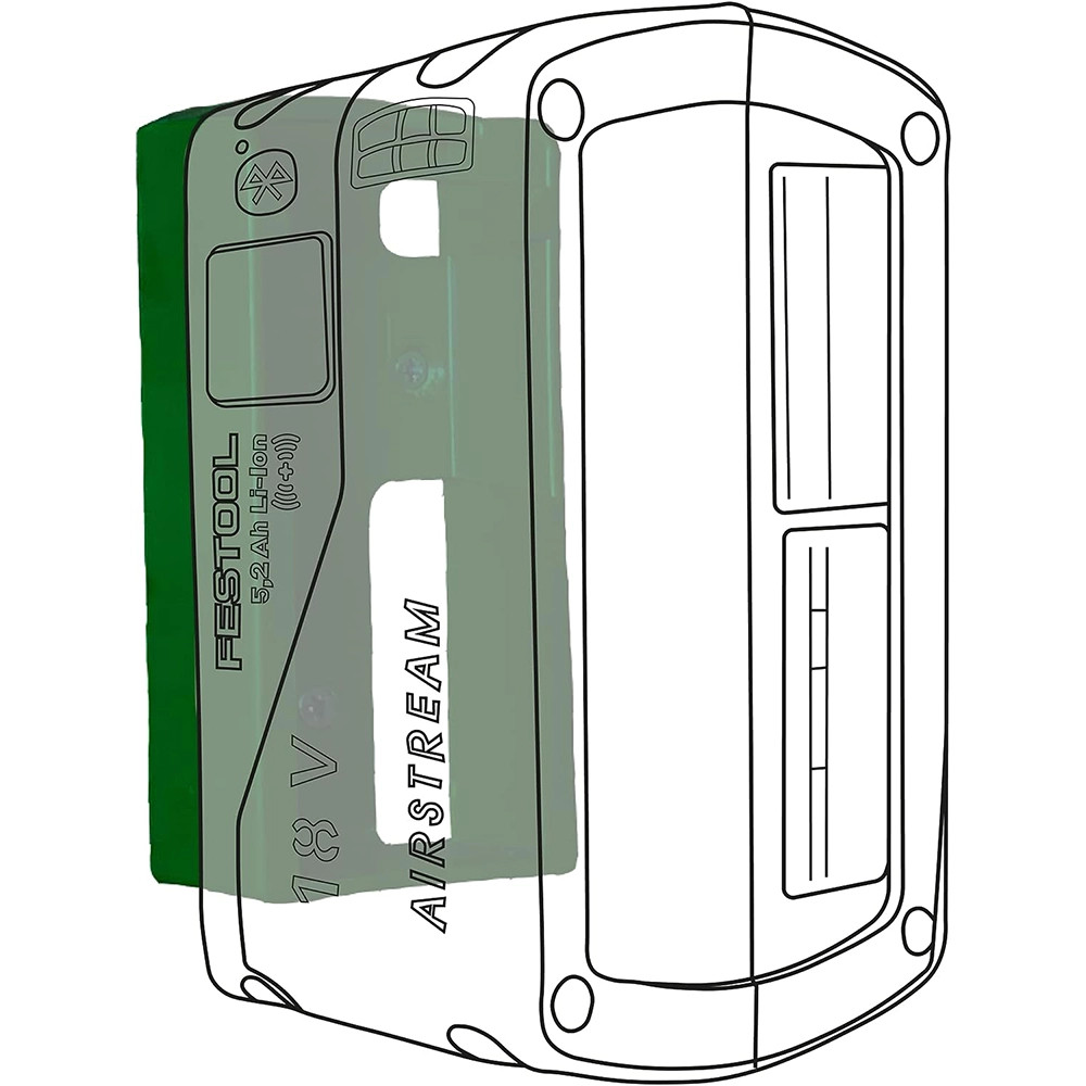 StealthMounts GREEN Battery Mounts for Festool 18V Batteries - Pack of ...