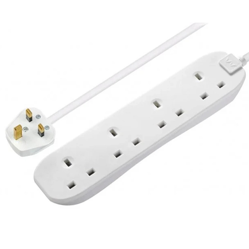 Masterplug 2m 4-Socket 240V Extension Lead | Masterplug Extension Reels ...