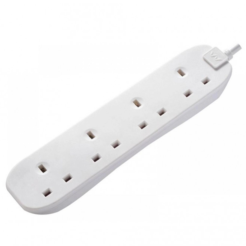 Masterplug 2m 4-Socket 240V Extension Lead - Pack of 3 | Masterplug ...