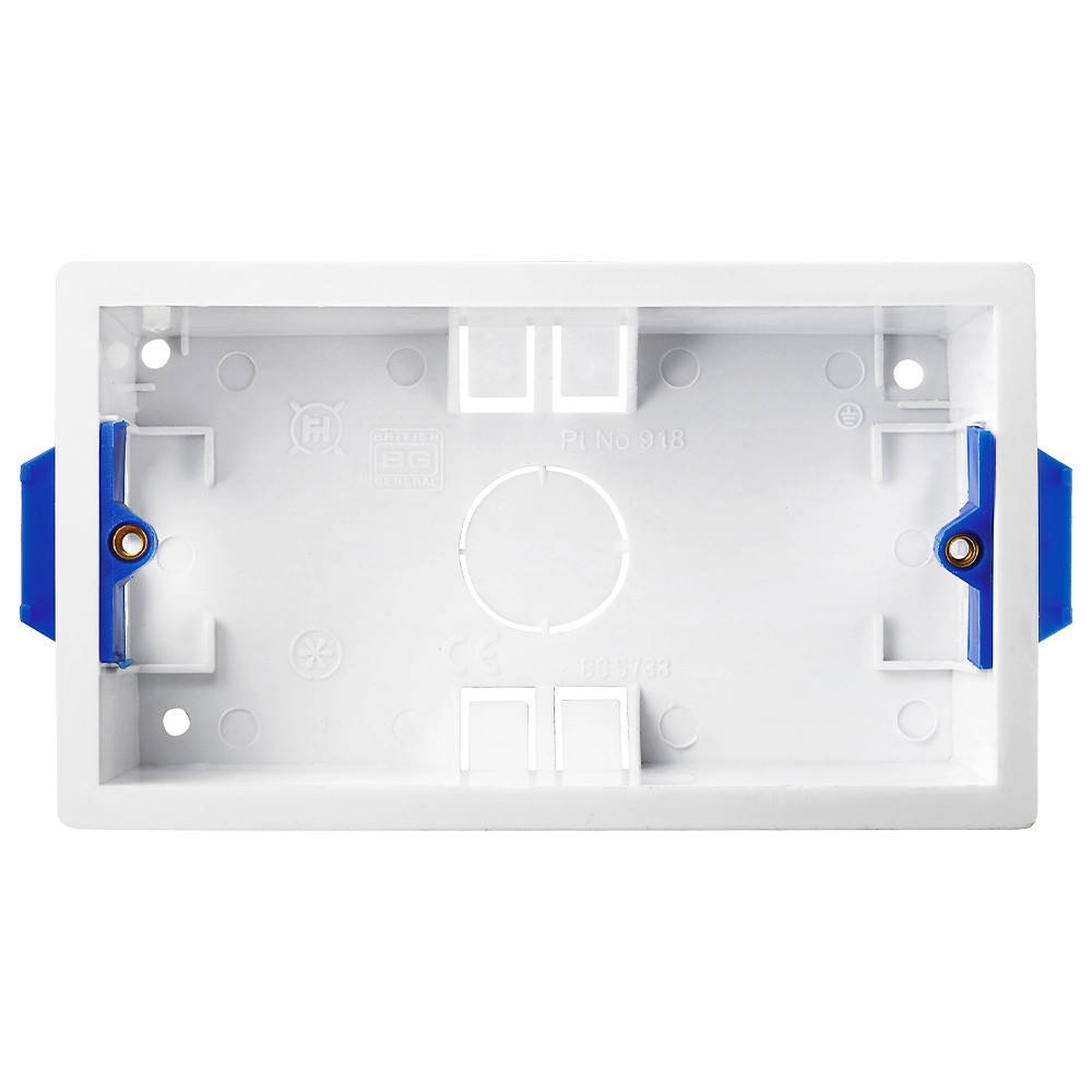 BG Electrical 2-Gang Rectangular Dry Lining Box - 47mm | BG Back Boxes ...