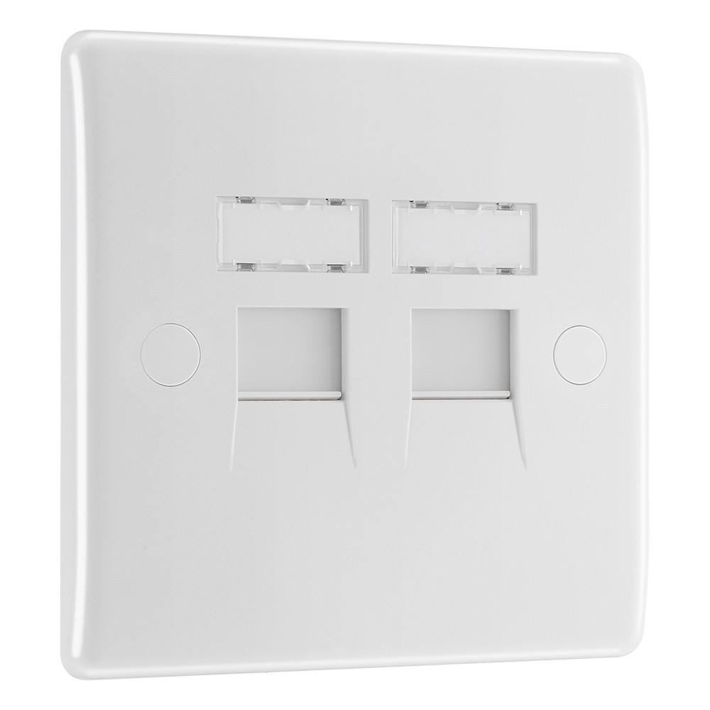 BG Electrical 800 Series RJ45 Double Enternet Socket | BG Sockets ...