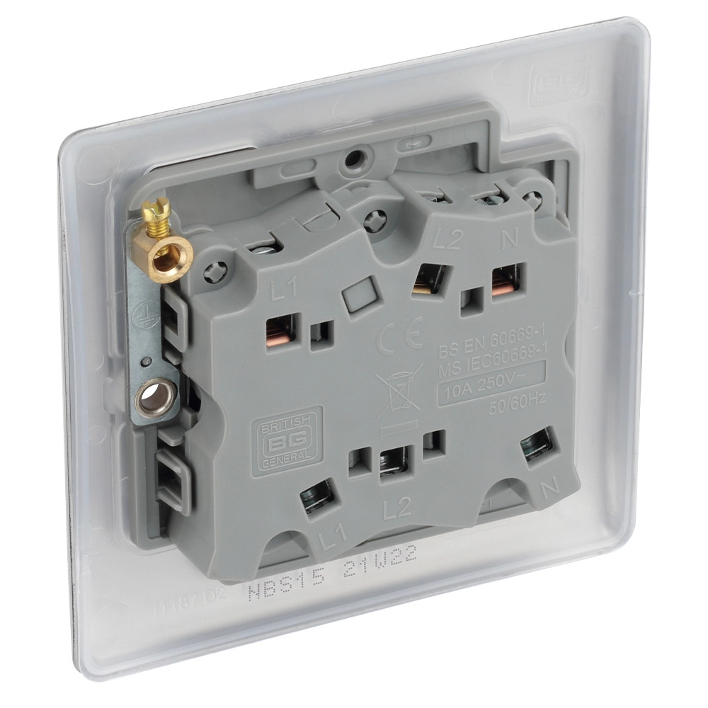 BG Electrical Nexus Metal 10A 1-Gang 3-Pole Fan Isolator Switch | BG ...