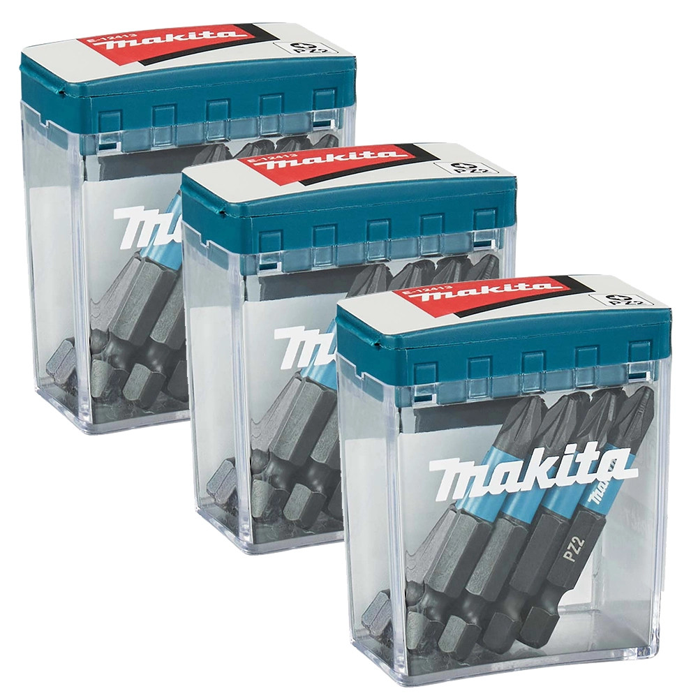 Makita E-12413 Impact Black PZ2 x 50mm Bits - Pack of 30 - ITS
