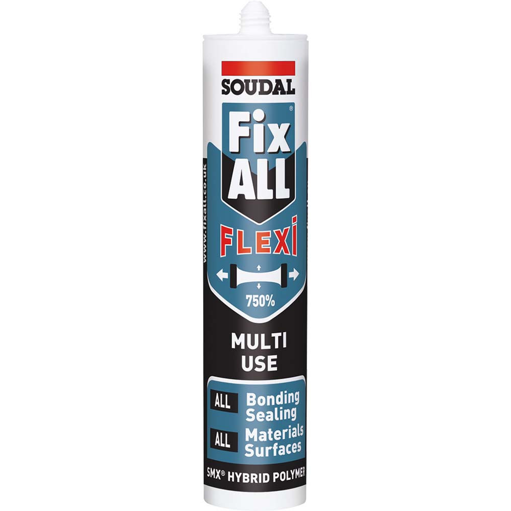 Soudal Fix ALL Flexi White Sealant Adhesive (290ml) | Soudal Hybrid Sealant and Adhesives | ITS ...