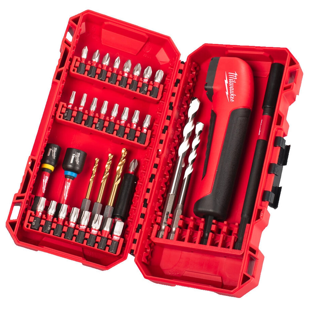 Milwaukee 35 Piece SHOCKWAVE Impact Duty Angled Bit Set | Milwaukee ...