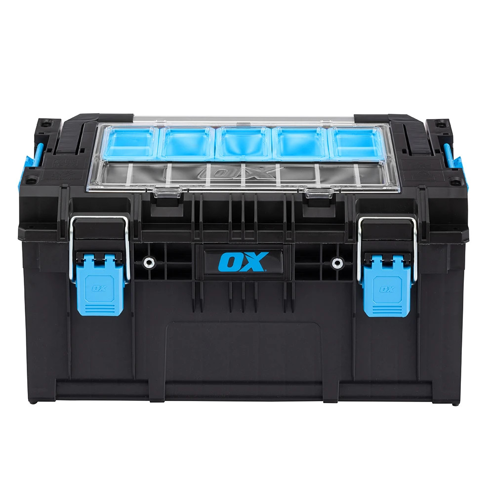 OX TOOLTREK Pro Tote Tool Box with Organiser Top - ITS
