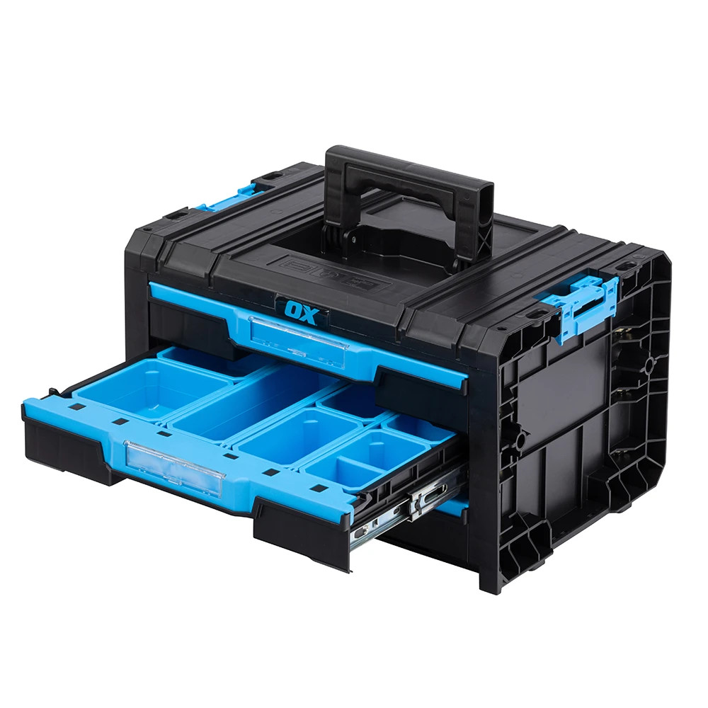 OX TOOLTREK Trade 3 Drawer Tool Box | OX Tools Toolboxes With Drawers ...