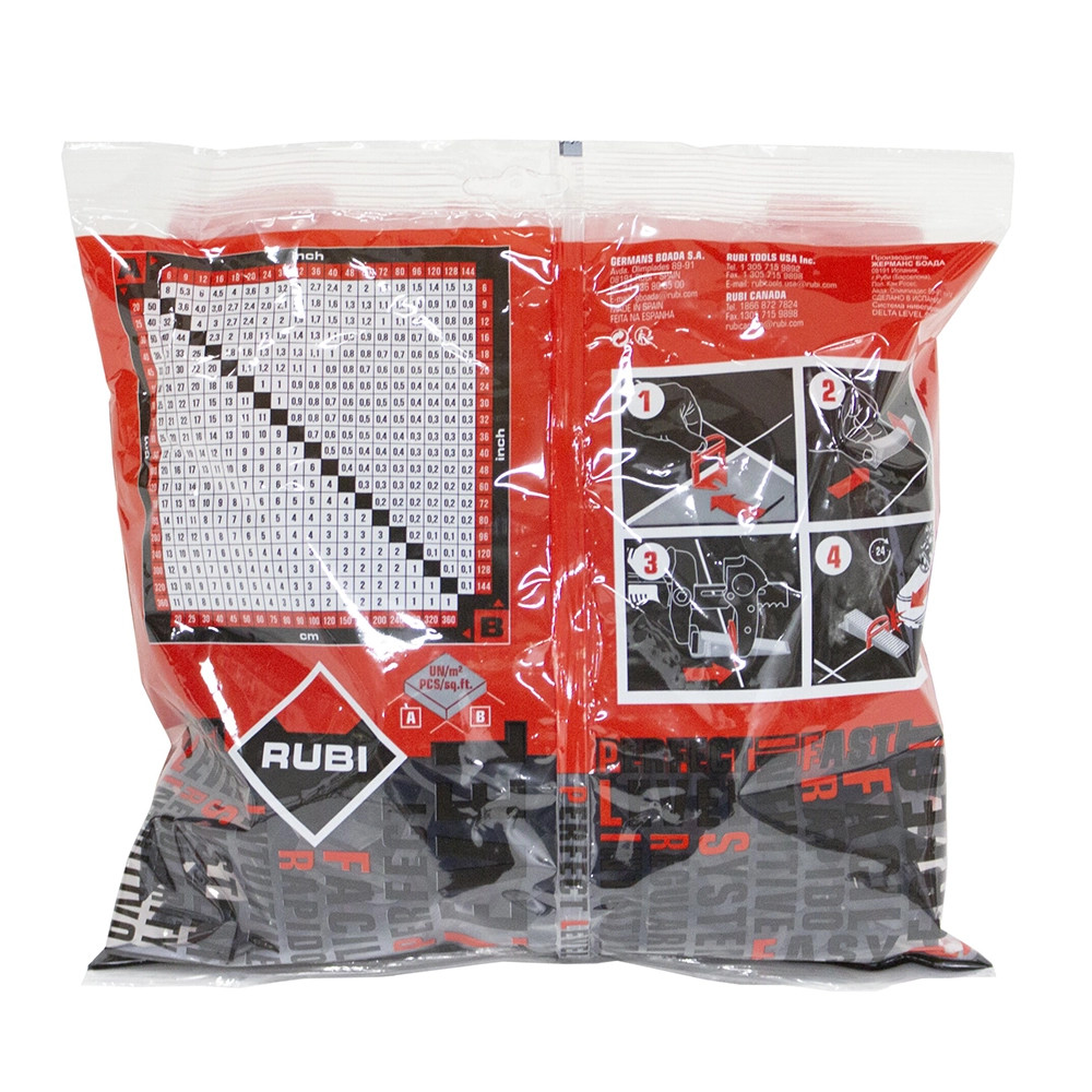 Rubi Delta Level System Strip 2mm for 11-20mm Tiles - Pack of 100 ...