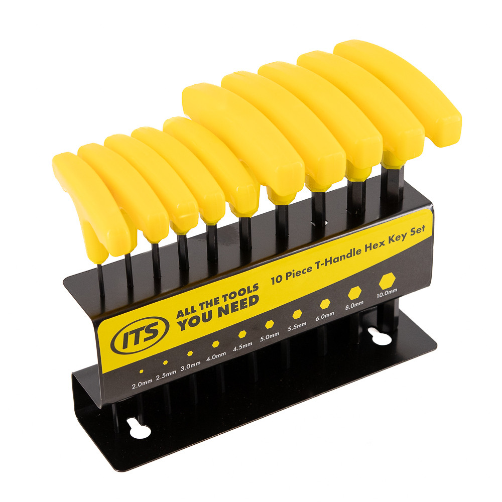 ITS 10 Piece T-Handle Hex Key Set | ITS Hex Key Sets | ITS.co.uk